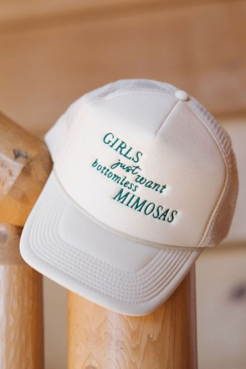 Bottomless Mimosas Trucker Hat Girl Tribe Co 4963