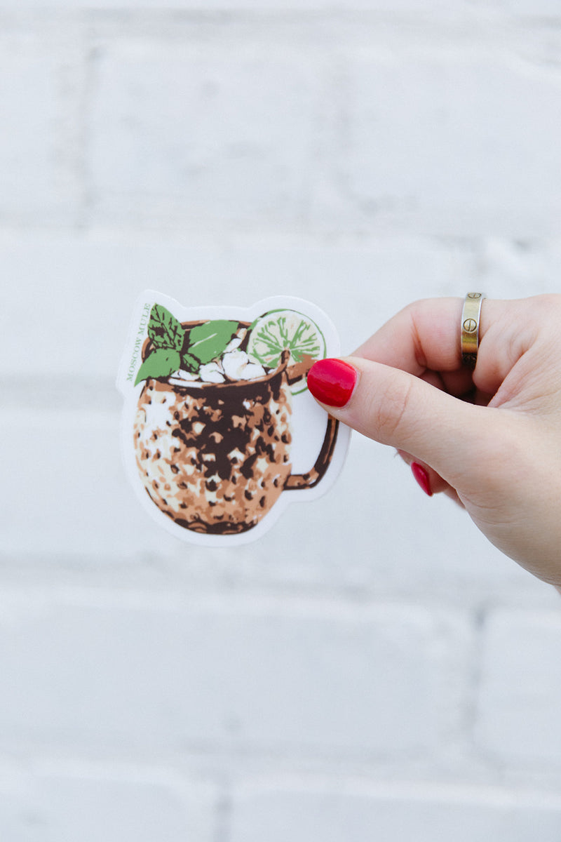 Moscow Mule Cocktail Sticker - Girl Tribe Co.