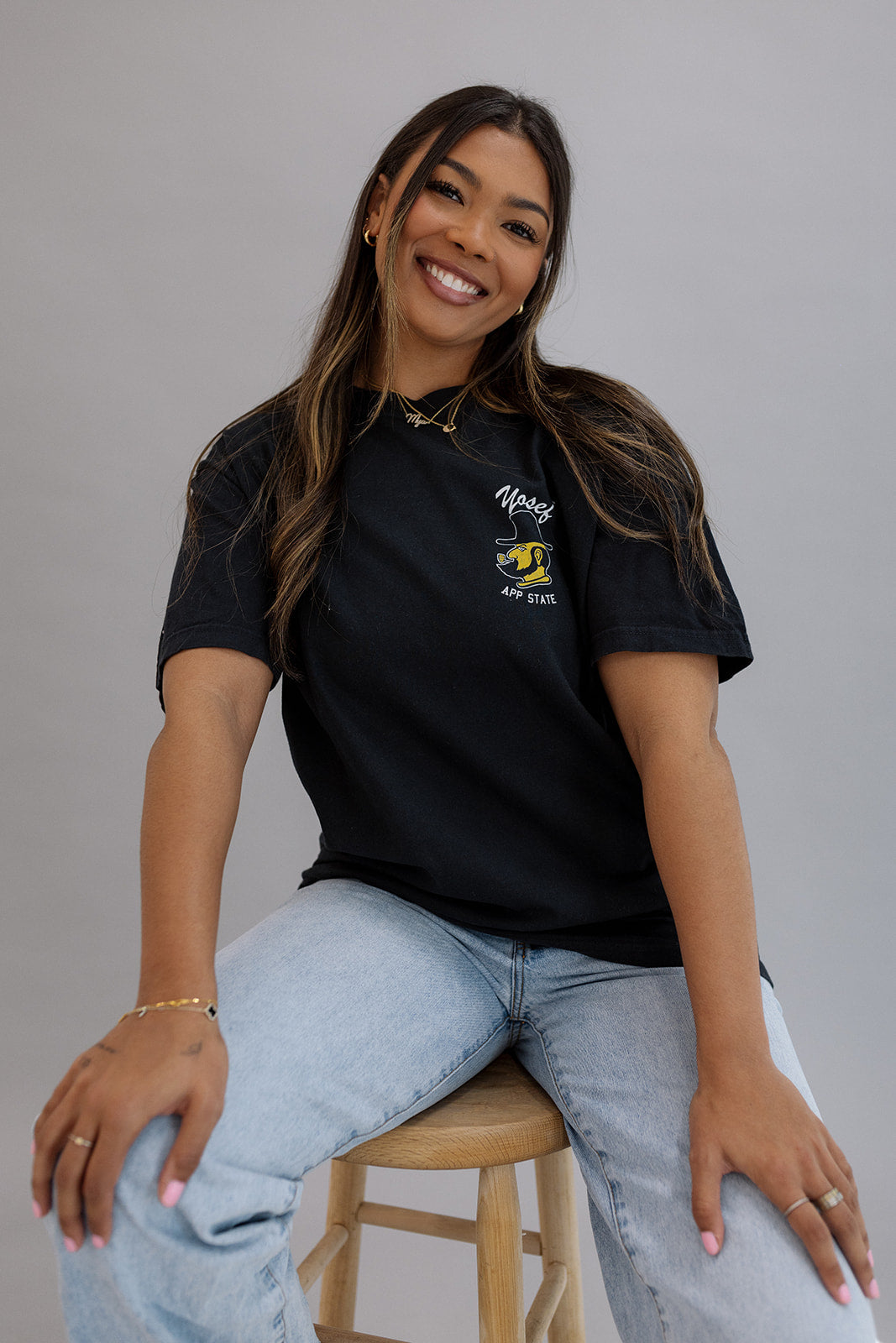 Appalachian State University: Yosef Black Tee – Girl Tribe Co.