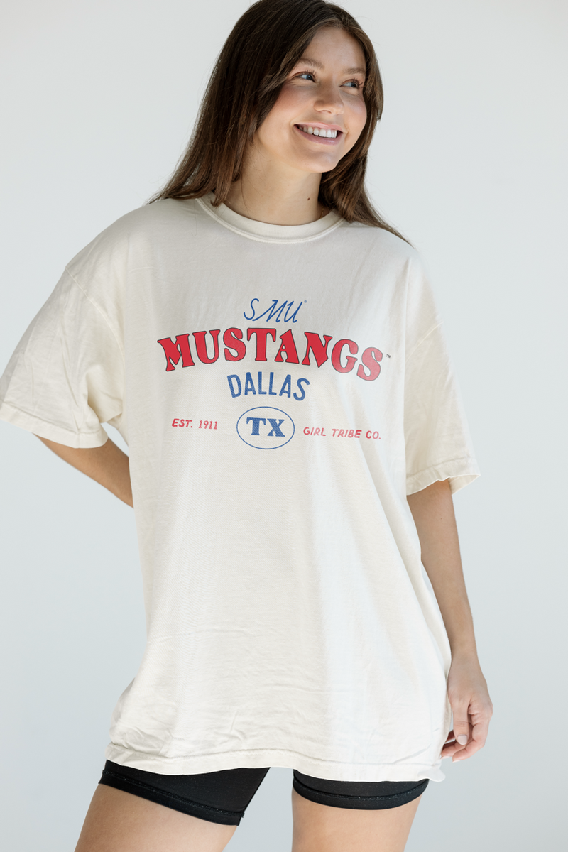SMU: Vintage Mustangs Tee – Girl Tribe Co.