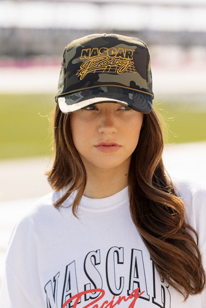 NASCAR Racing Camo Trucker Hat – Girl Tribe Co.