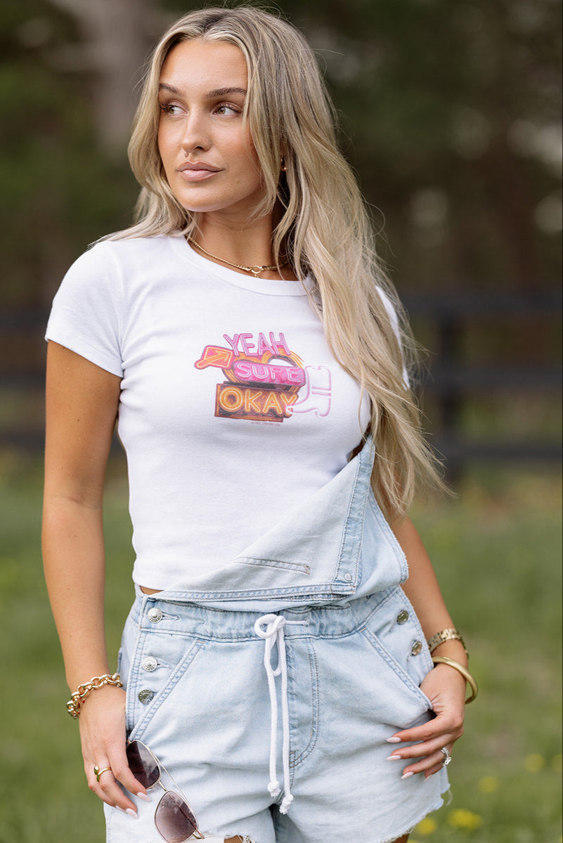 Yeah Sure Okay Baby Tee – Girl Tribe Co.