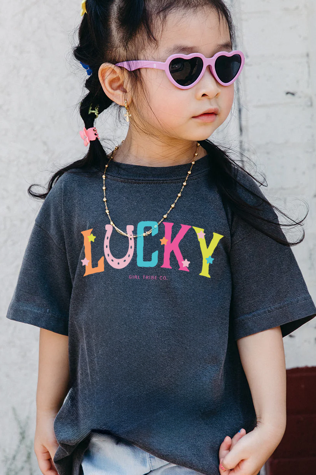 Youth Lucky Western Tee – Girl Tribe Co.