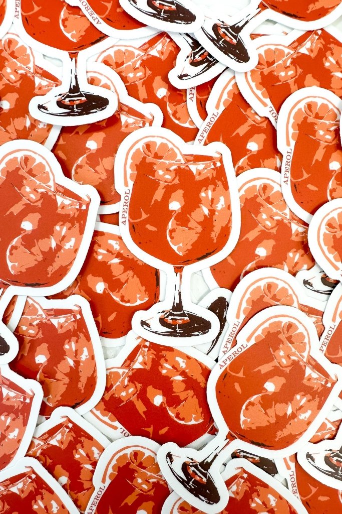 Aperol Spritz Cocktail Sticker - Girl Tribe Co.