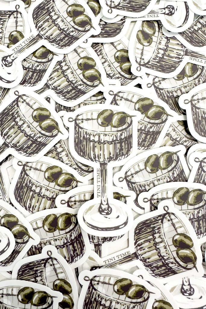 Dirty Martini Cocktail Sticker - Girl Tribe Co.