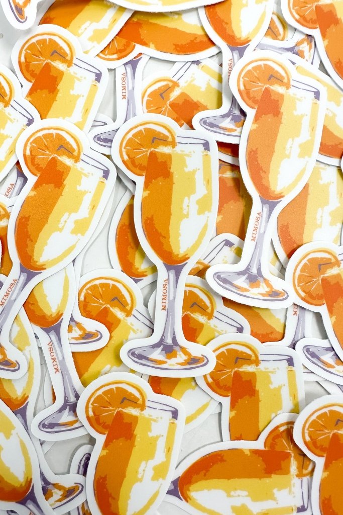 Mimosa Cocktail Sticker - Girl Tribe Co.